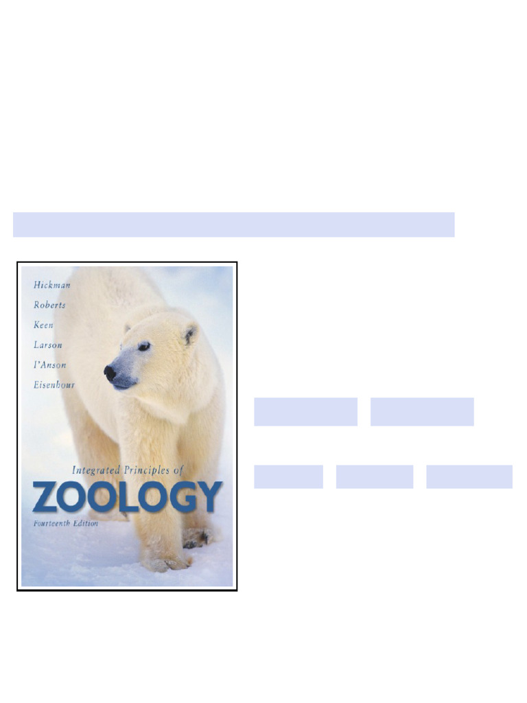 (Ebook) Integrated Principles of Zoology , Fourteenth Edition by ...