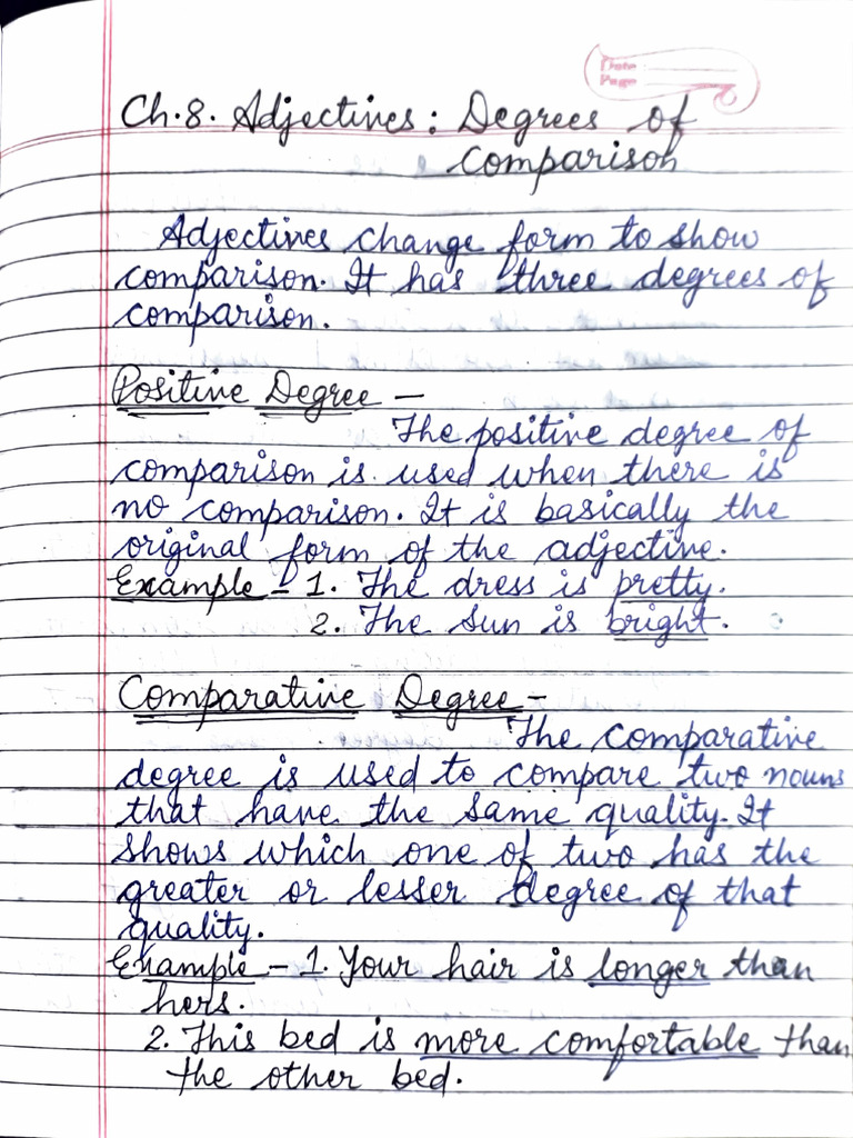 UT - 2 English Grammar Class 6th (Class 6th) | PDF