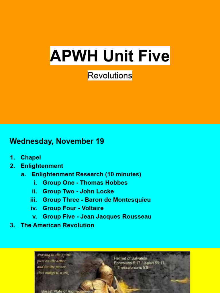 APWH Unit Five | PDF | French Revolution | South America