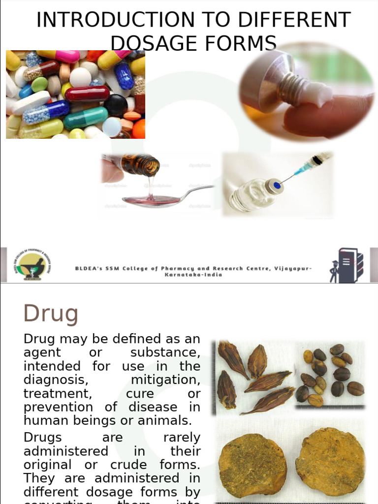 Overview of Drug Dosage Forms | PDF | Tablet (Pharmacy) | Emulsion