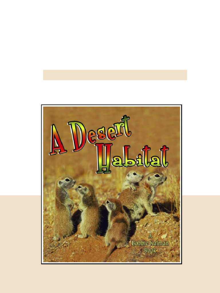A Desert Habitat Kalman Bobbiemacaulay Kelley online version | PDF