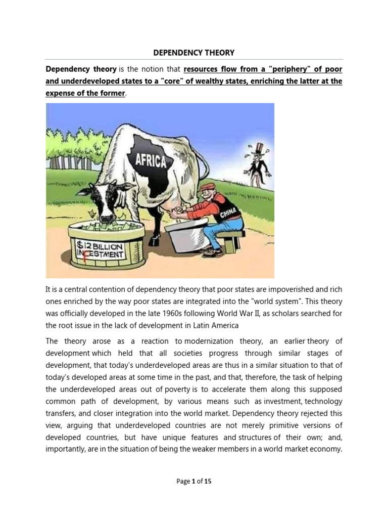 Dependency Theory | PDF | World Economy | International Relations