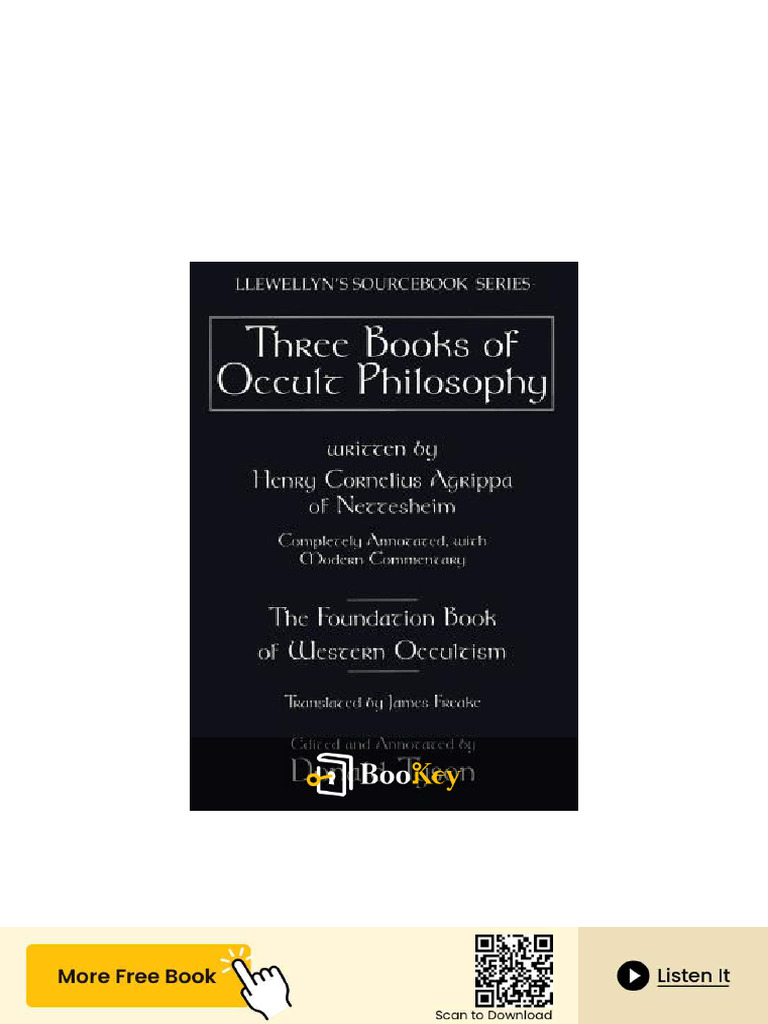 Three Books of Occult Philosophy Guide | PDF | Divinity | Soul