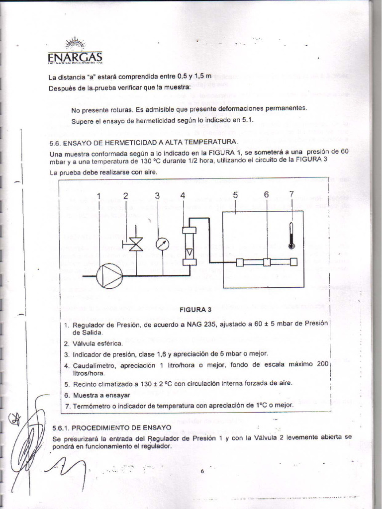 5.6. Ensayo de Hermeticidad a Alta Temperatura. Hoja 1 de 2 | PDF