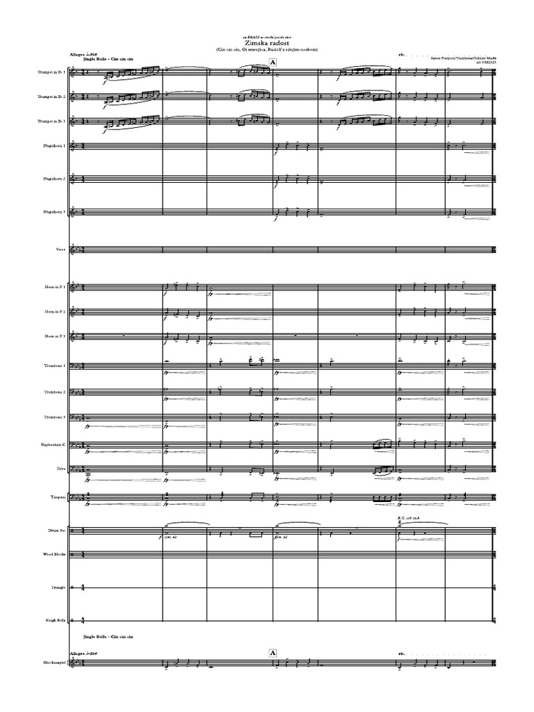 Zimska Radost BRASS - Full Score | PDF