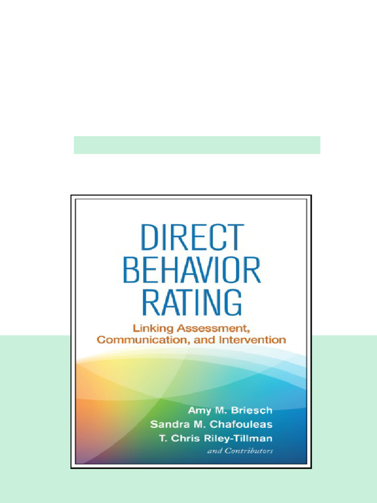 Direct Behavior Rating Linking Assessment Communication And ...