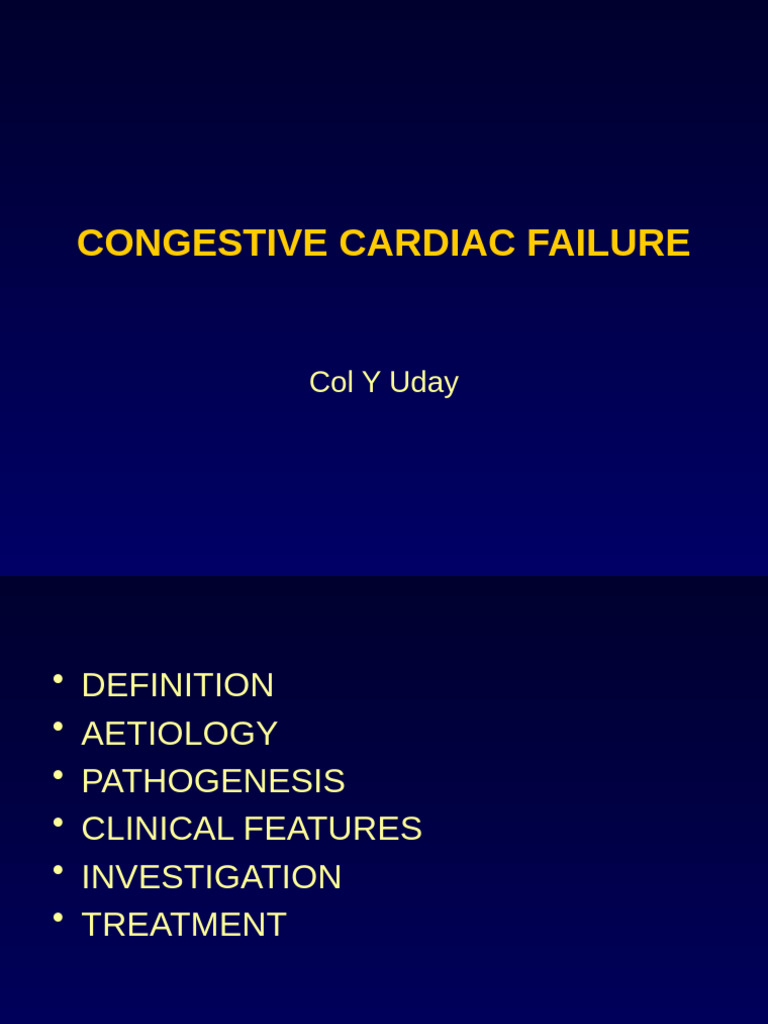 Understanding Congestive Heart Failure | PDF | Heart Failure | Ejection ...