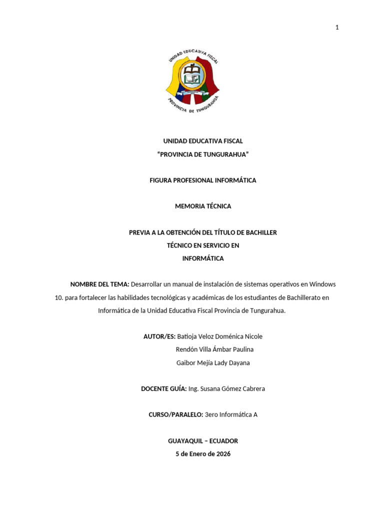 Esquema de Redaccion Final - Proy de Grado - Informatica - 2025 - 2026 - Con Indice (2 (4) | PDF ...