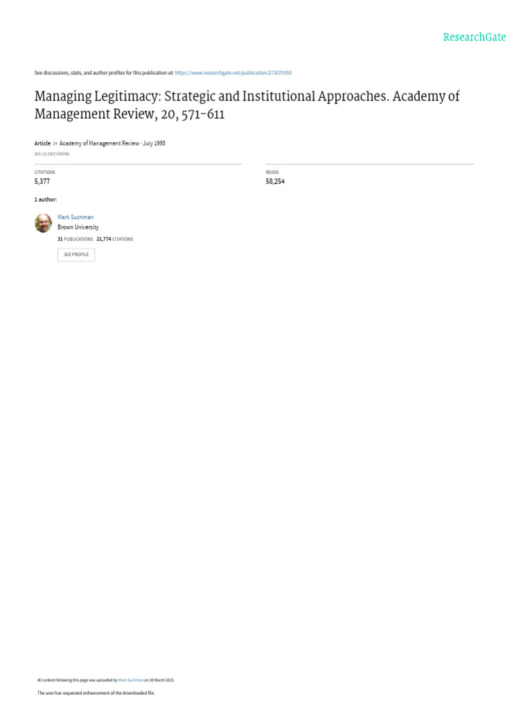 Suchman 1995 en anglais | PDF | Copyright | Copyright Law
