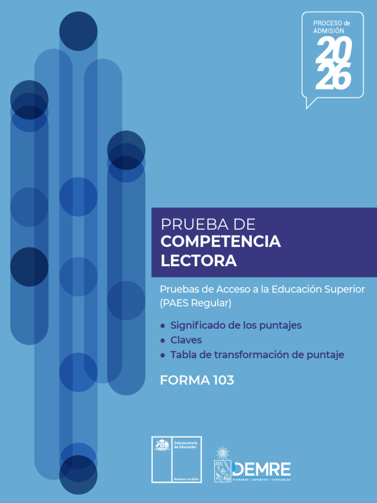 2026 26-01-05 Clavijero Paes Regular Competencia Lectora | PDF