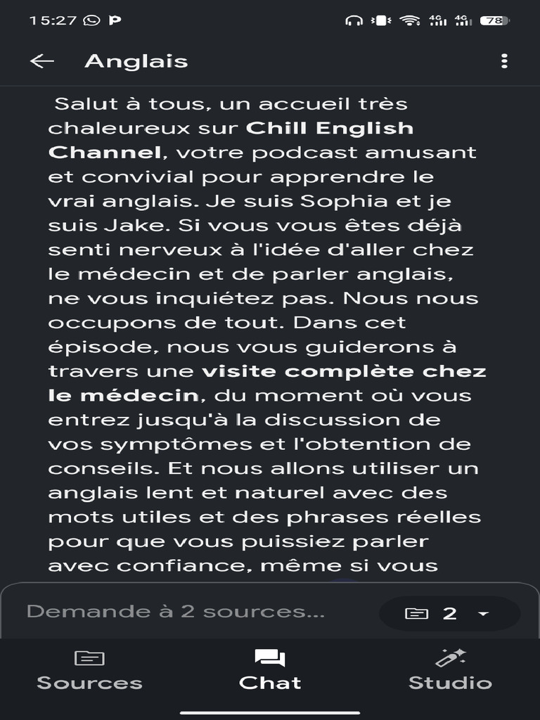 Anglais en Français | PDF