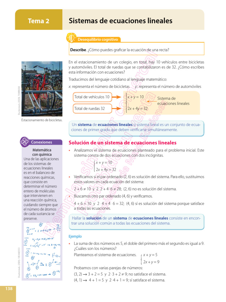 Sistema de Ecuaciones Lineales | PDF | Ecuaciones | Sistema de ...