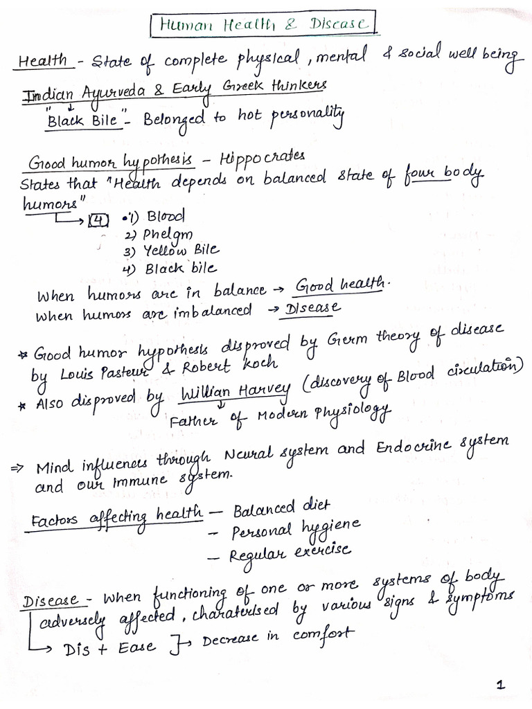Human Health and Diseases | PDF
