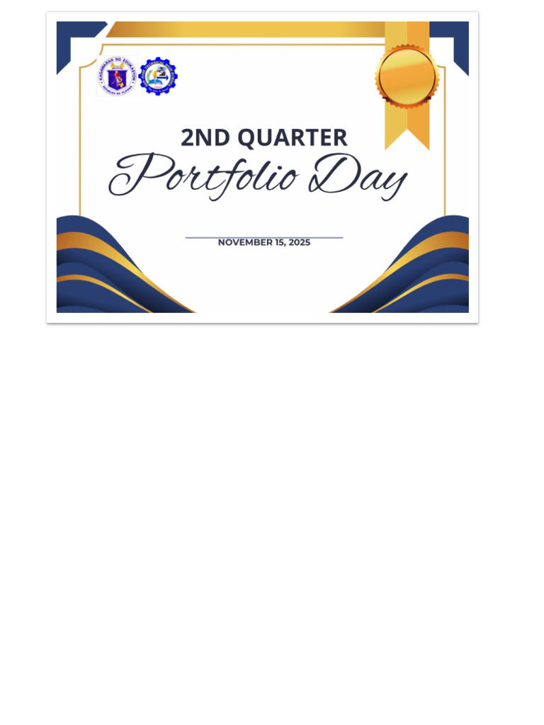 2nd Quarter Portfolio Day Tarpapel | PDF