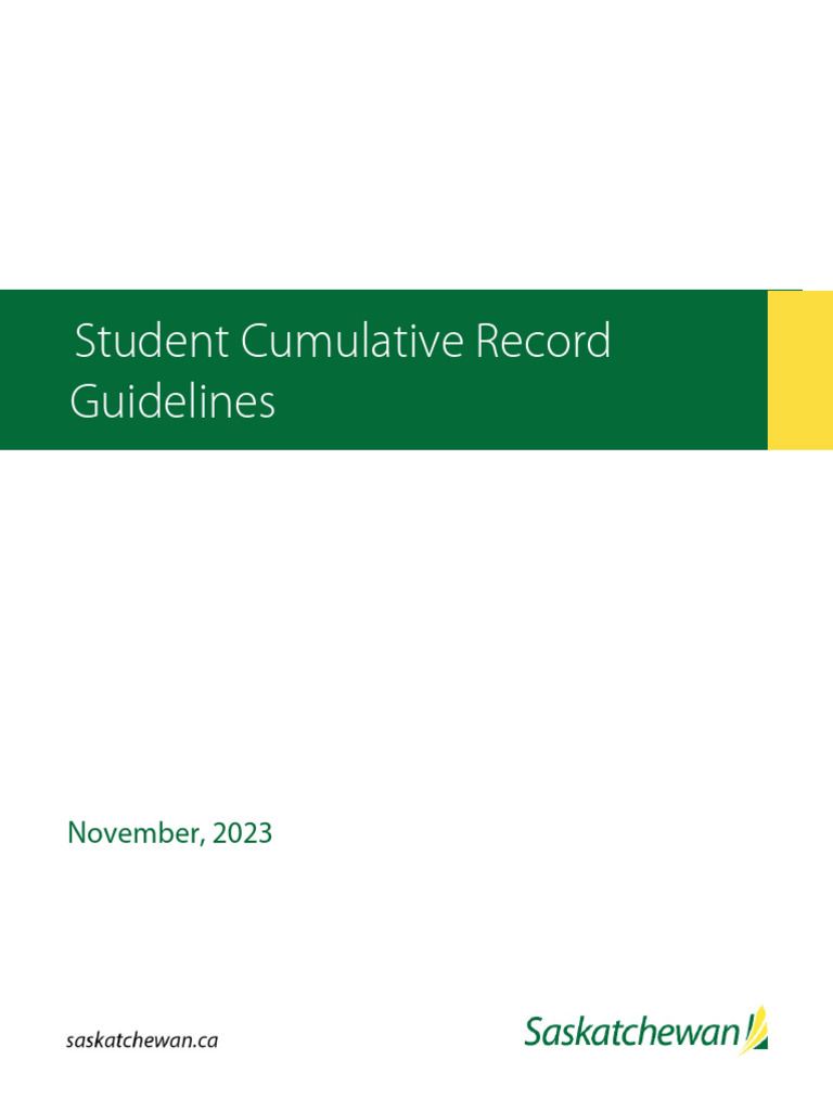 Student Cumulative Record Guidelines 2023 | PDF | Information | Justice