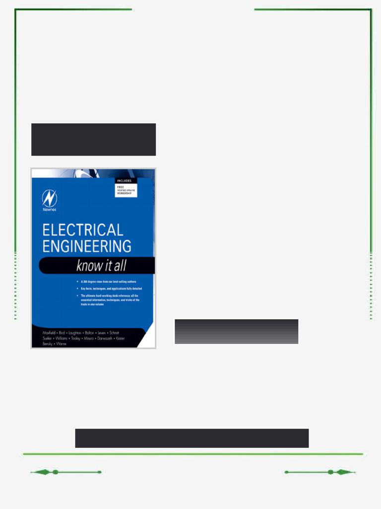 Electrical Engineering Know It All 1st Edition by Clive Maxfield, John Bird, Tim Williams, Walt ...
