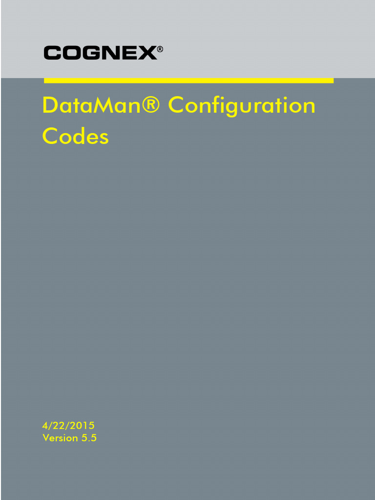 DataMan Configuration Codes Guide | PDF | License | Property Law