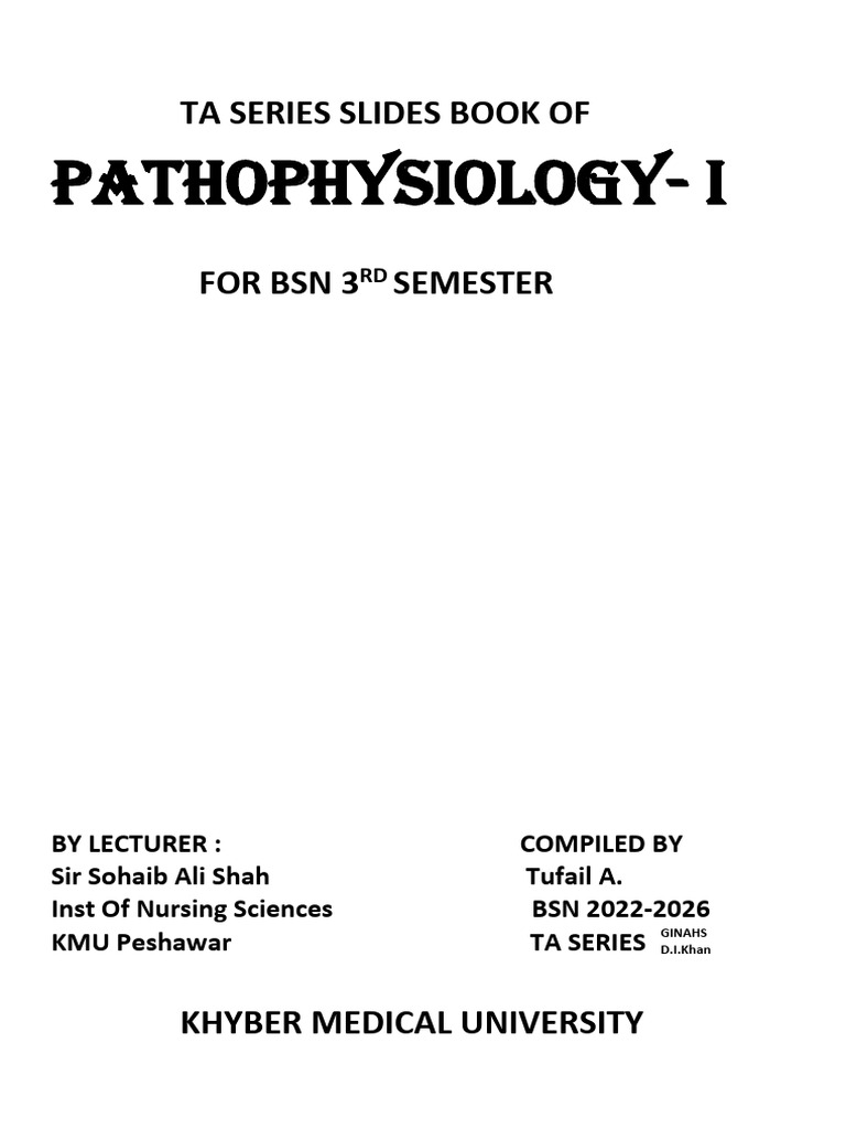 Pathophysiology Slides for BSN Students | PDF | Inflammation | Macrophage