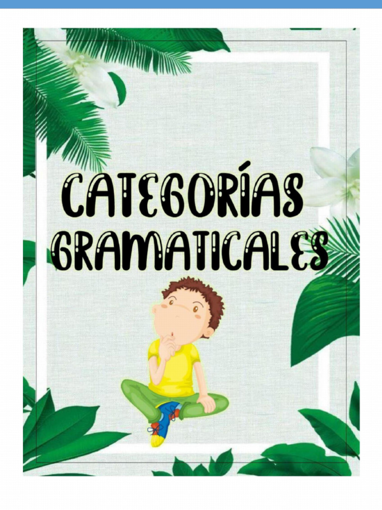 2 Categorías Gramaticales | PDF