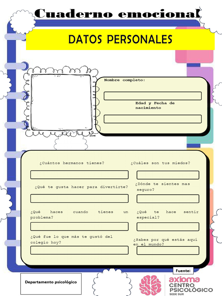 Cuaderno Emocional 1 11810264 | PDF | Ansiedad | Pensamiento