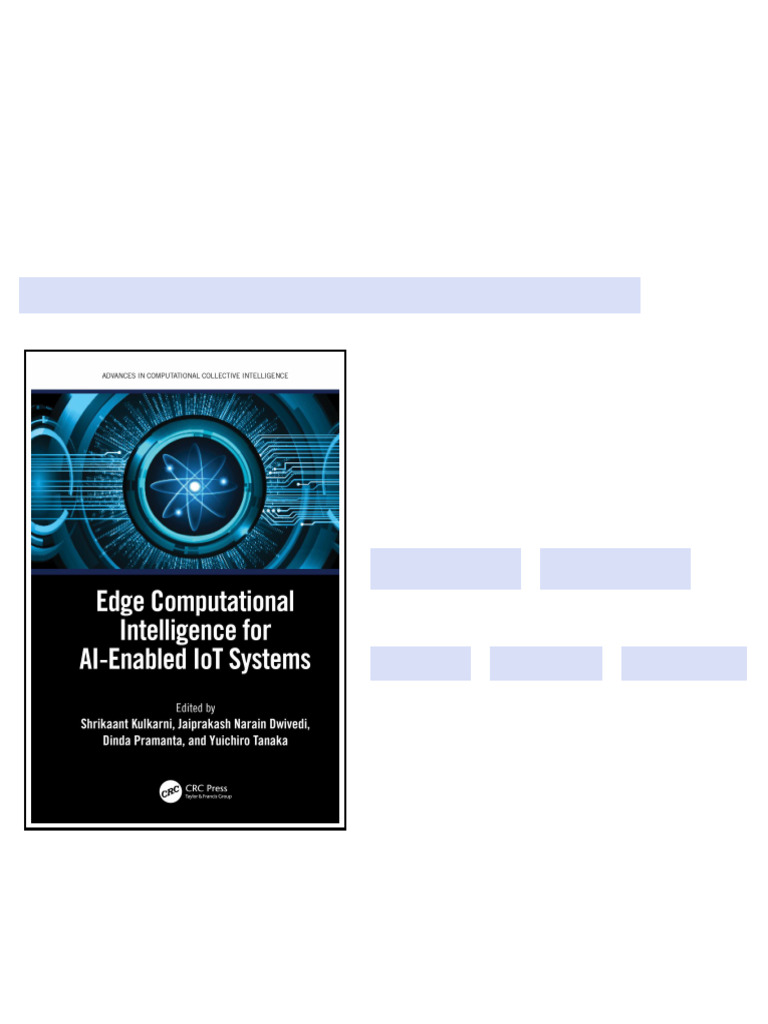 Edge Computational Intelligence for AI Enabled IoT Systems 1st Edition Shrikaant Kulkarni ...