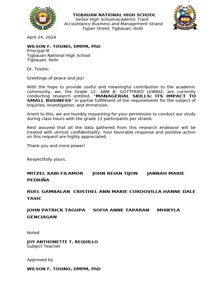 Actual Testing Letter For Dr. Tosino-1 - 124027 | PDF | Inquiry ...