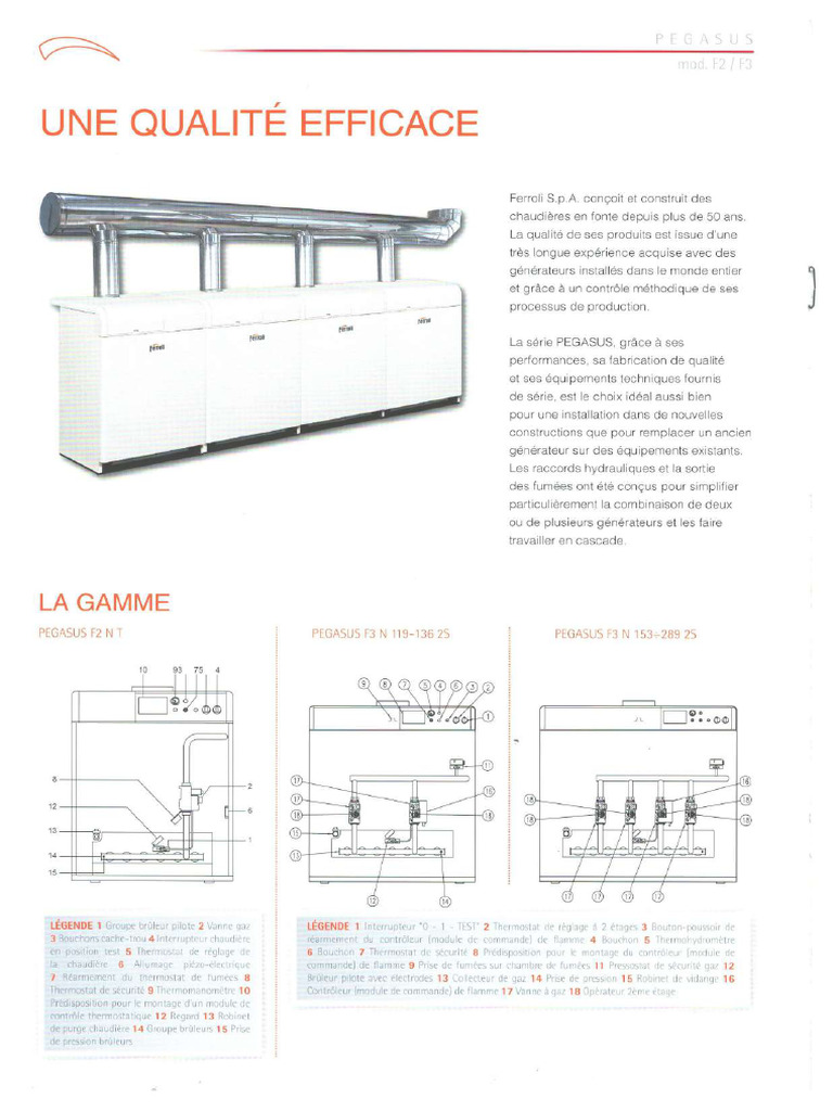 Fiche Technique Chaudières À Rampe | PDF