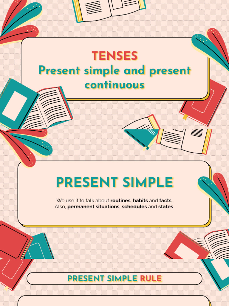 TENSES Present simple and present continuous | PDF | Subject (Grammar ...