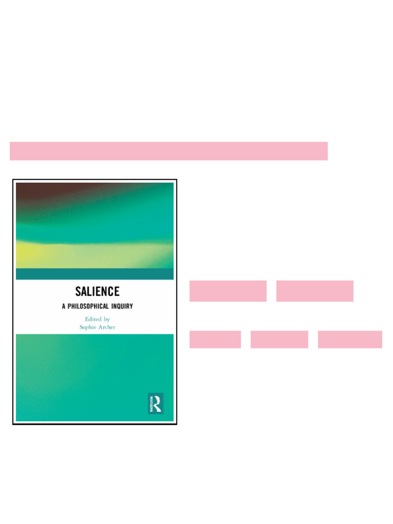 Salience A Philosophical Inquiry 1st Edition Sophie Archer - ebook and ...