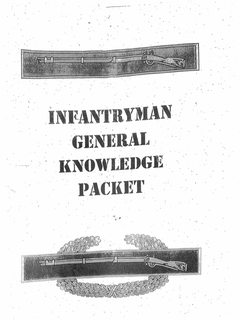 Infantryman General Knowledge Packet | PDF