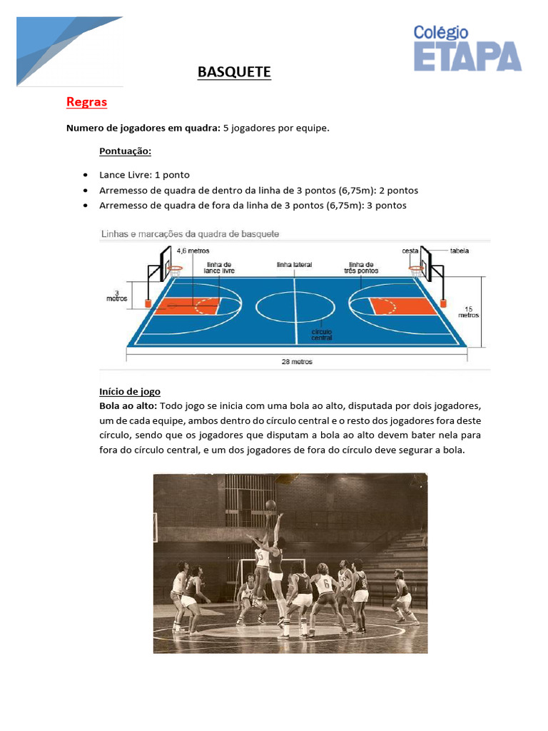 Regras de basquete | PDF
