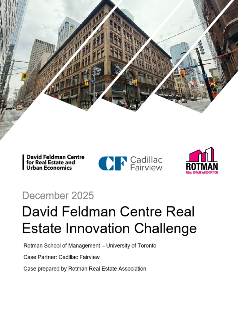 David_Feldman_Centre_Innovation_Challenge_Case_Package | PDF