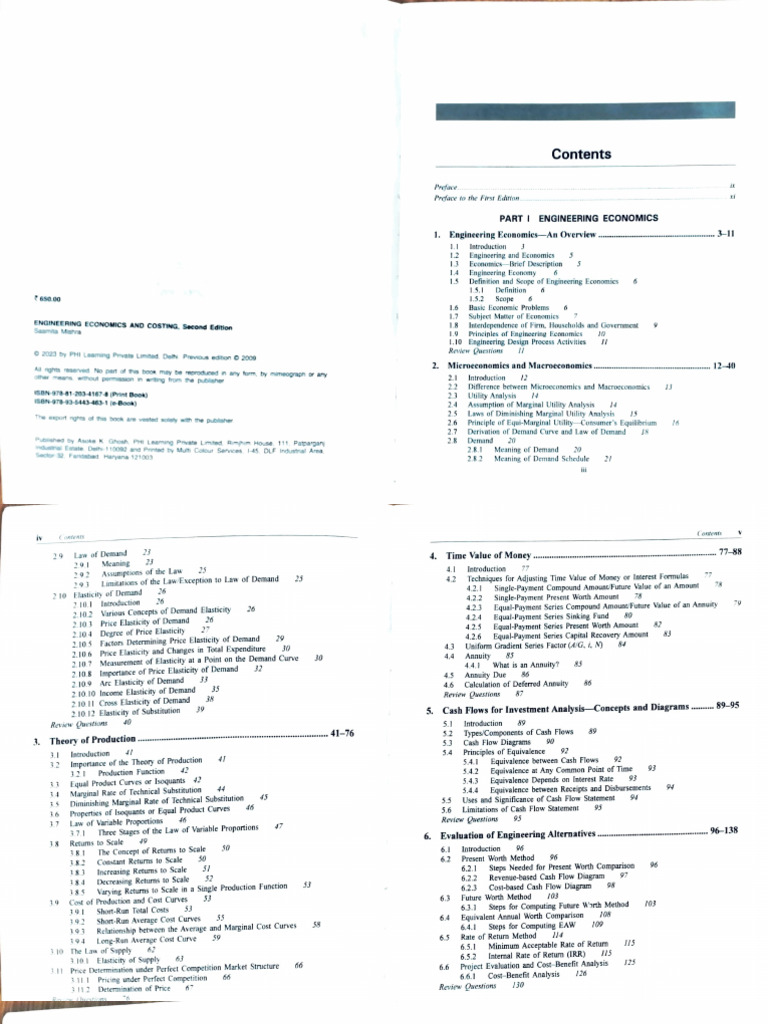 Engineering Economics and Costing | PDF
