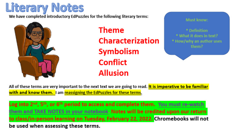 Lit Terms To Know | PDF
