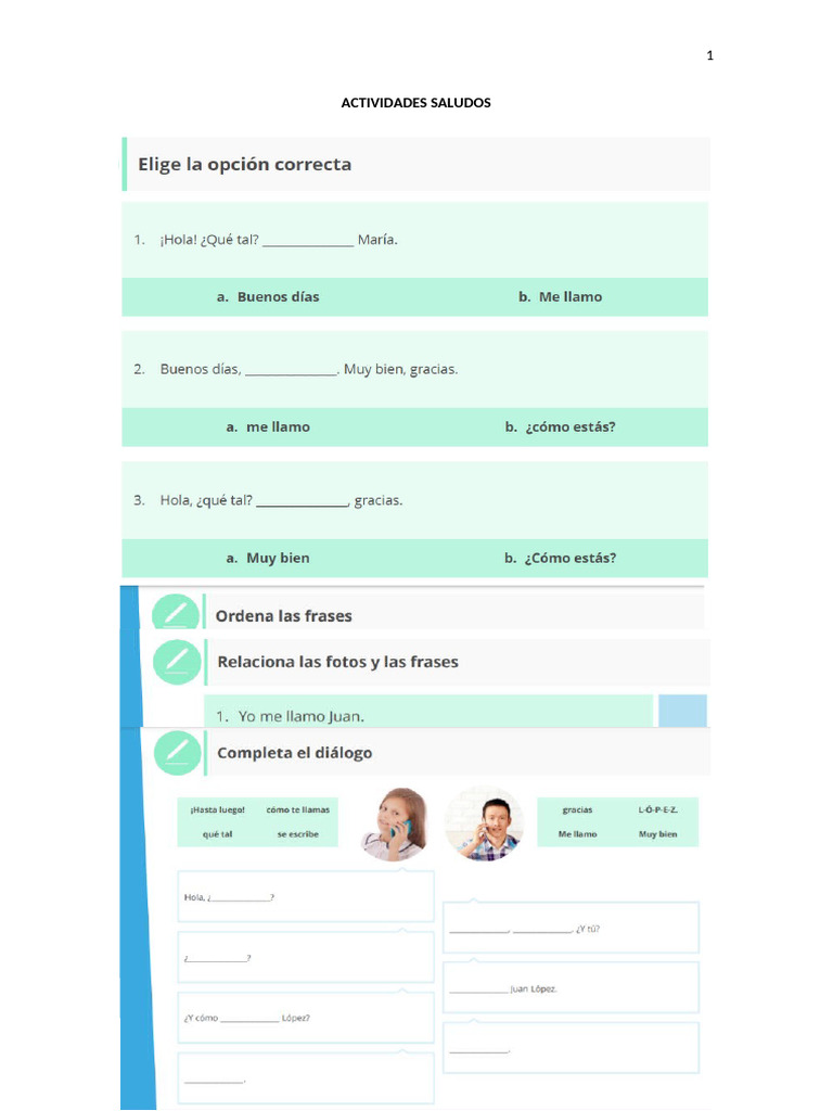 ACTIVIDADES MÓDULO 1 | PDF