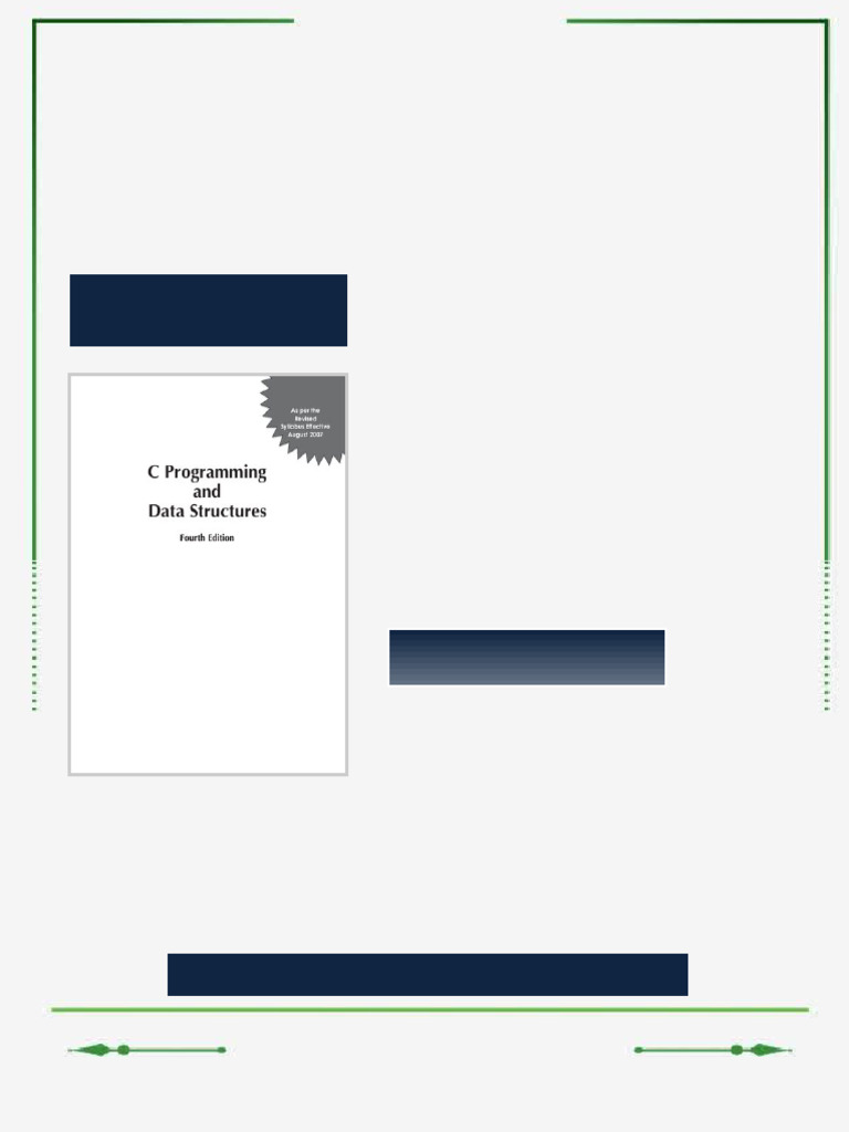 C Programming Data Structures 4th Edition E. Balagurusamy ebook restored digital version | PDF ...