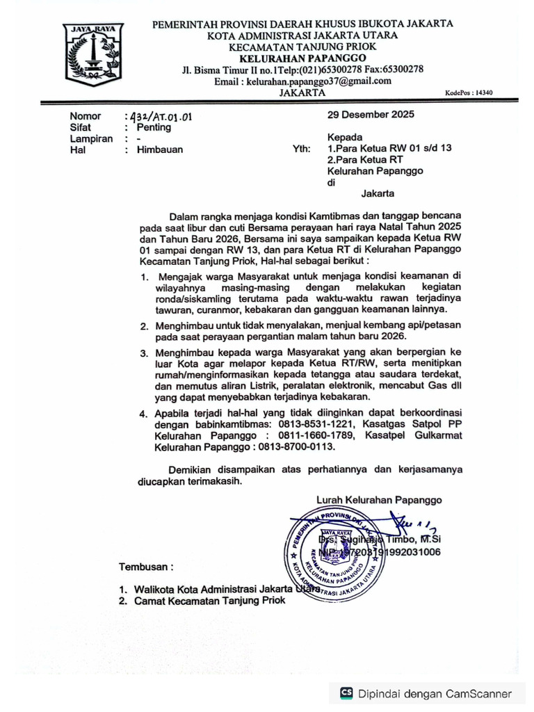 Surat Himbauan | PDF