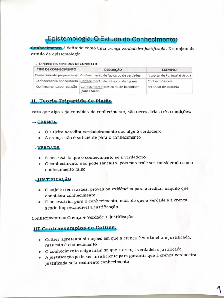 Resumo Filosofia | PDF