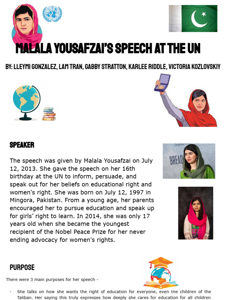Malala Yousafzai's UN Speech on Education | PDF | Malala Yousafzai