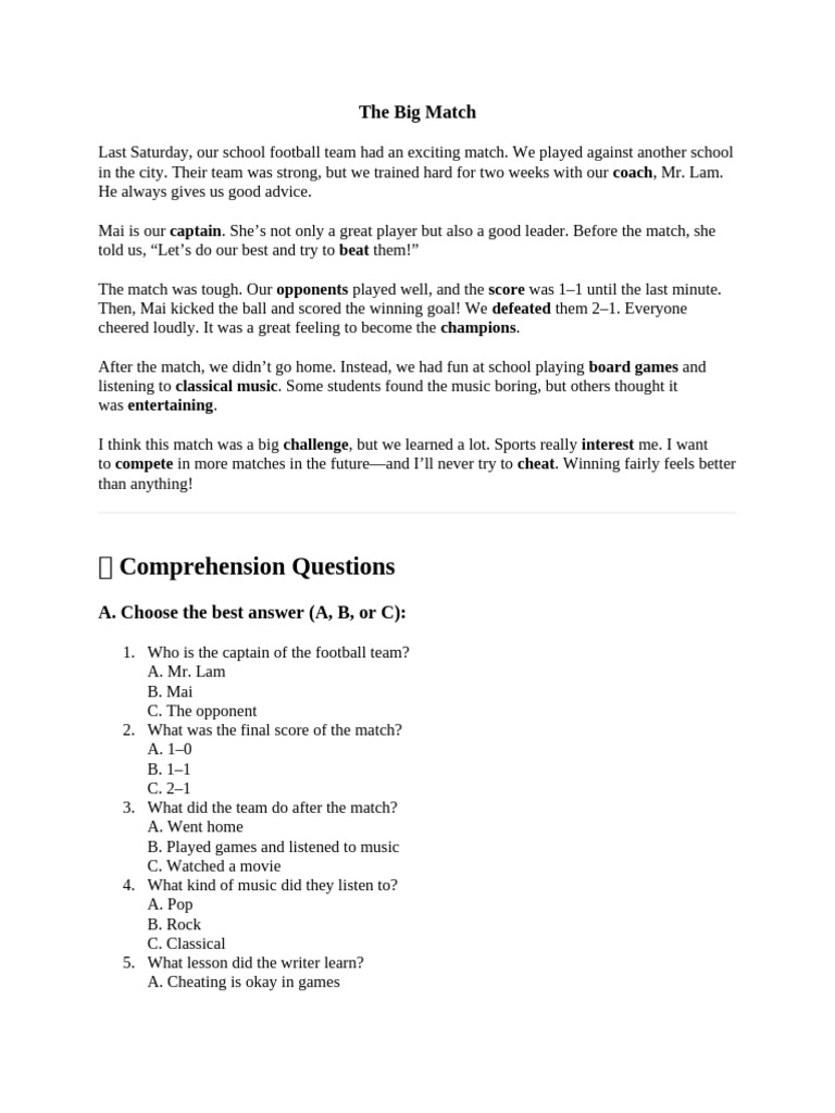 School Football Match Highlights | PDF