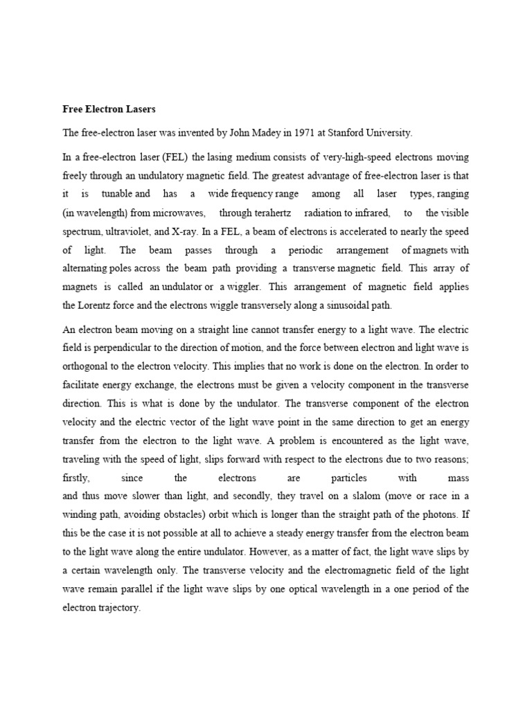 202003261536151500nkpandey Free Electron Lasers 1 | PDF ...