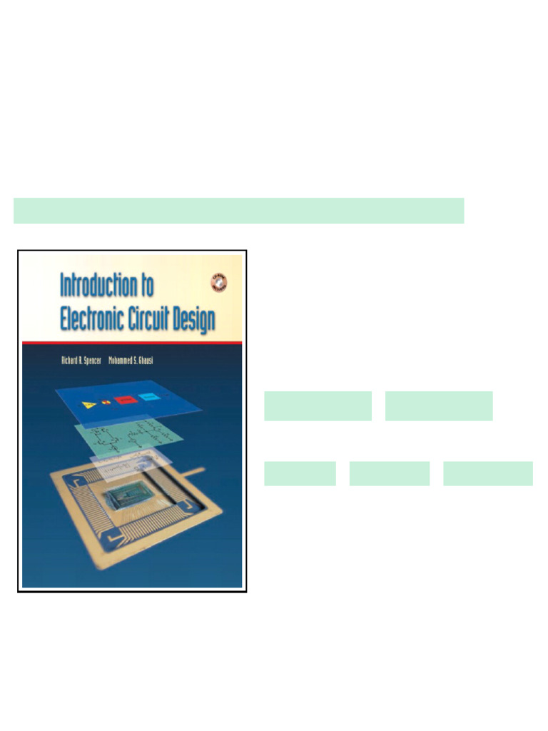 Solution Manual for Introduction to Electronic Circuit Design Richard ...