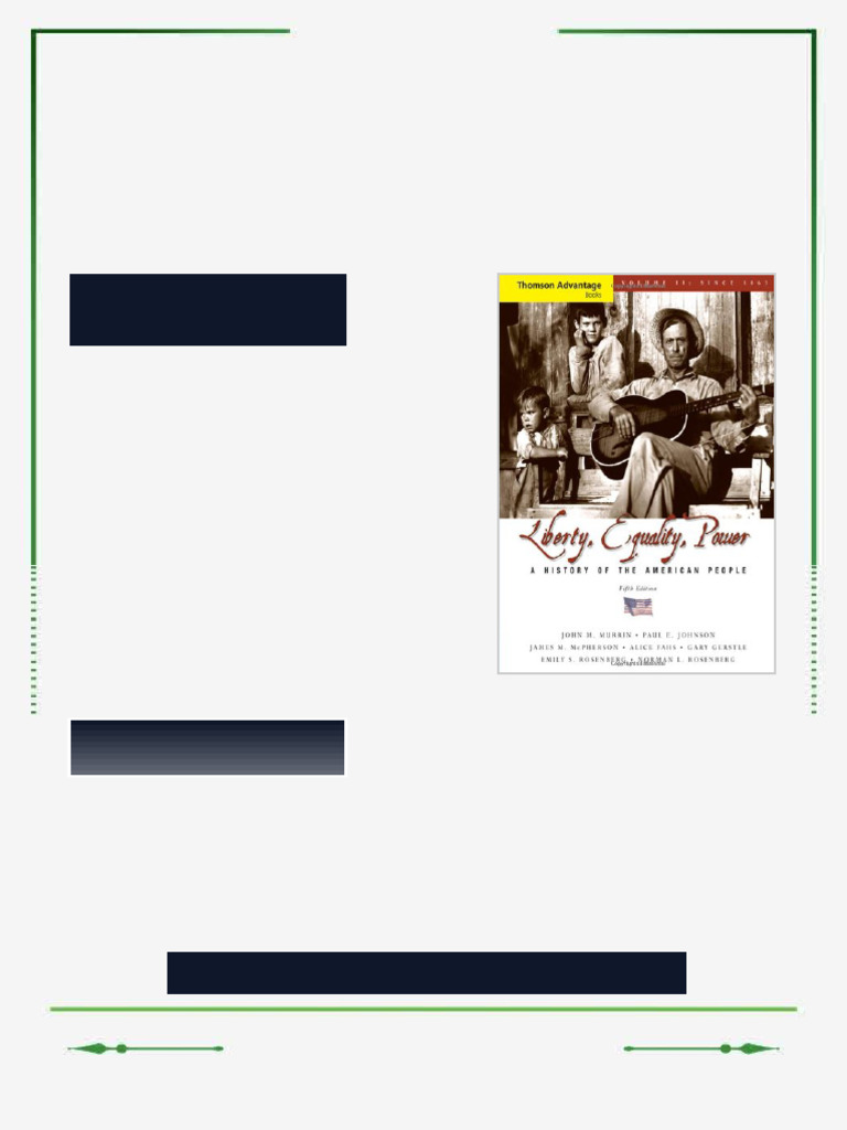 Cengage Advantage Books Liberty Equality Power A History of the ...