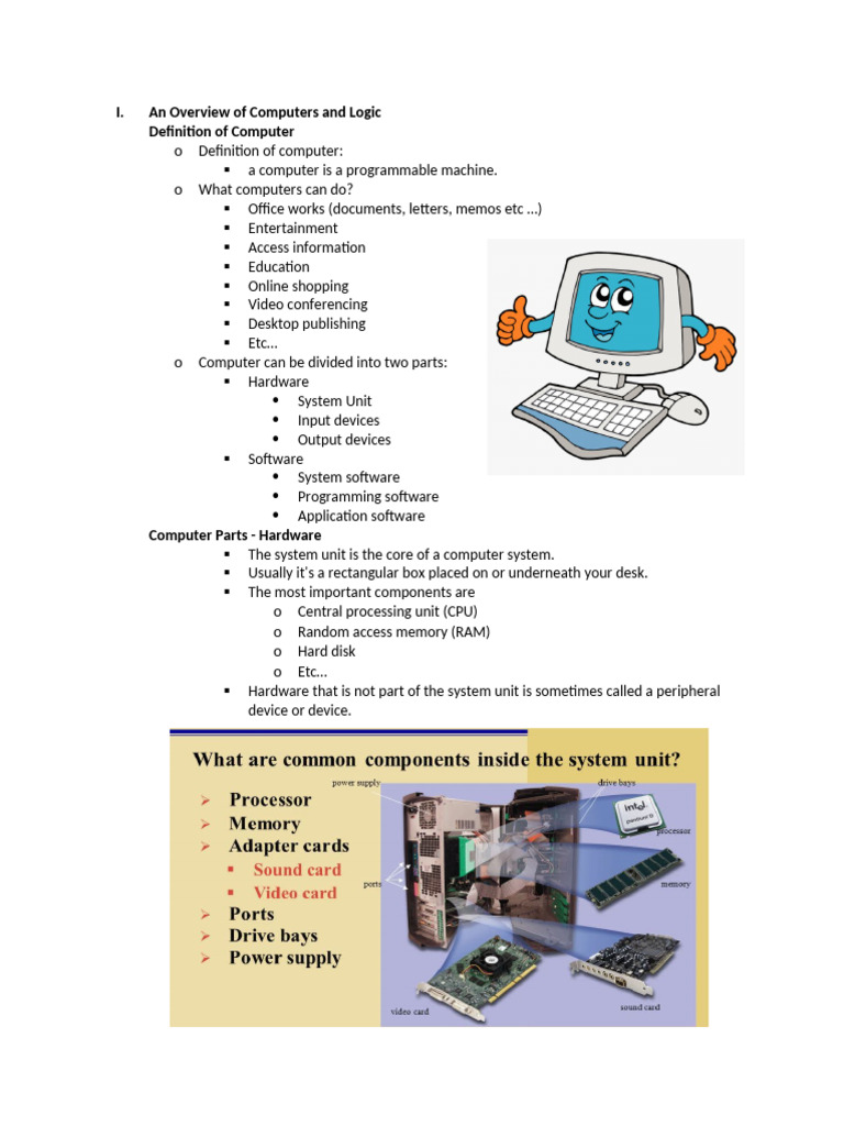 An Overview of Computers and Logic | PDF | Data Type | Programming