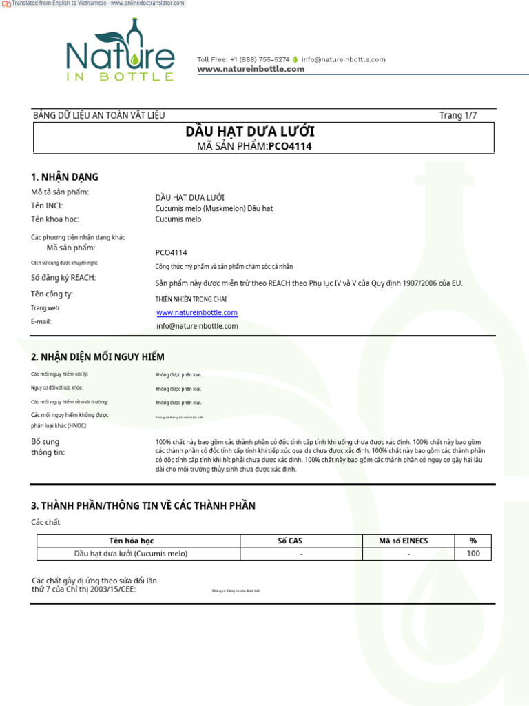 _Material Safety Data Sheet (MSDS).en.vi | PDF