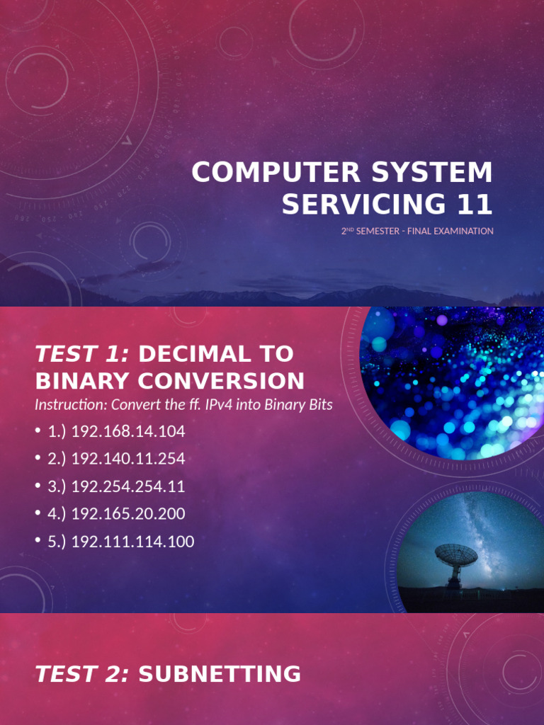Computer System Servicing 11 2nd Semester Final Examination | PDF