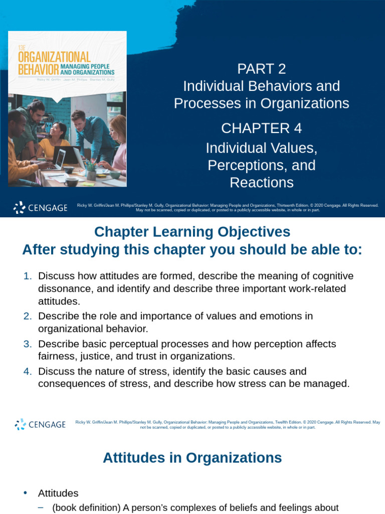 HRM360 - Chapter 4 - Part 1 Attitudes, Attribution Theory, Values | PDF ...