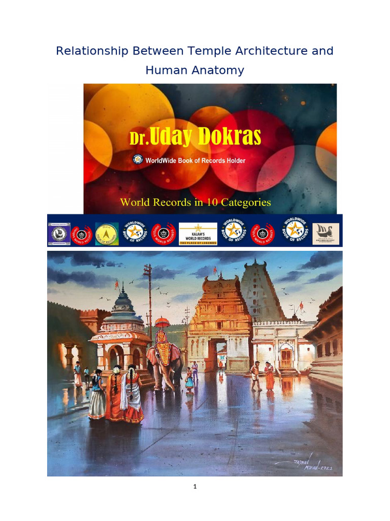 Temple Architecture and Human Anatomy Links | PDF | Indian Philosophy