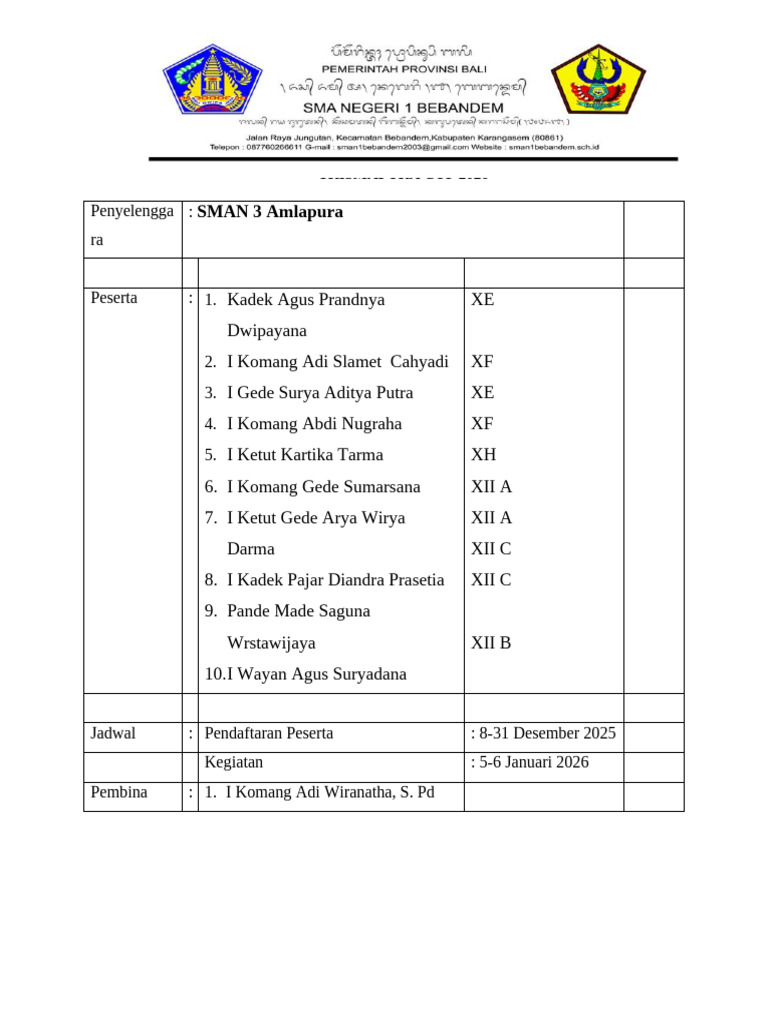 Laporan Dan Rab MLBB Trisma | PDF