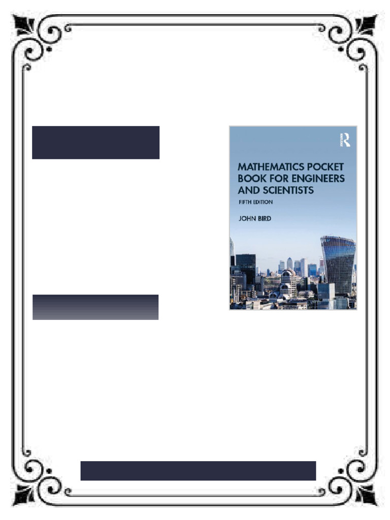Mathematics Pocket Book for Engineers and Scientists 5th Edition John ...